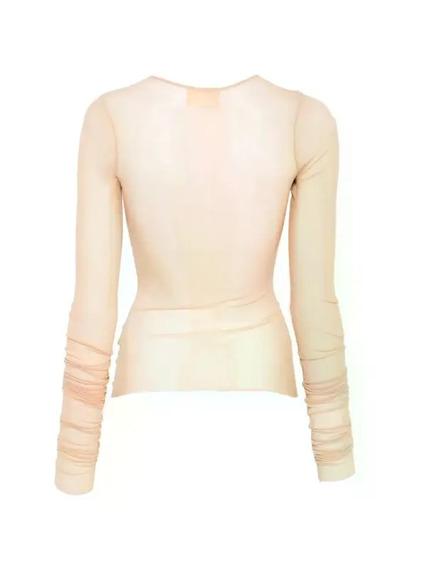 Patrizia Pepe Ruched Sleeve Top
