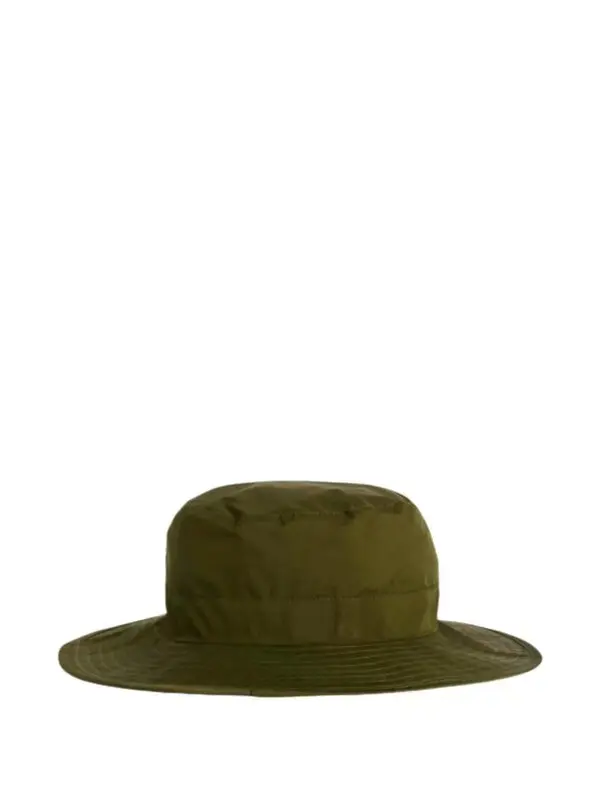 Barbour Logo-patch Wide-brim Hat - Green