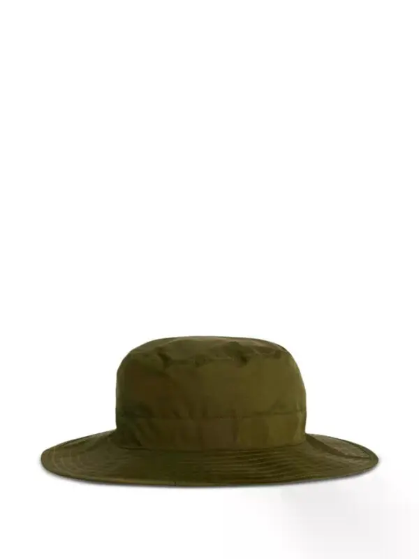 Barbour Logo-patch Wide-brim Hat - Green