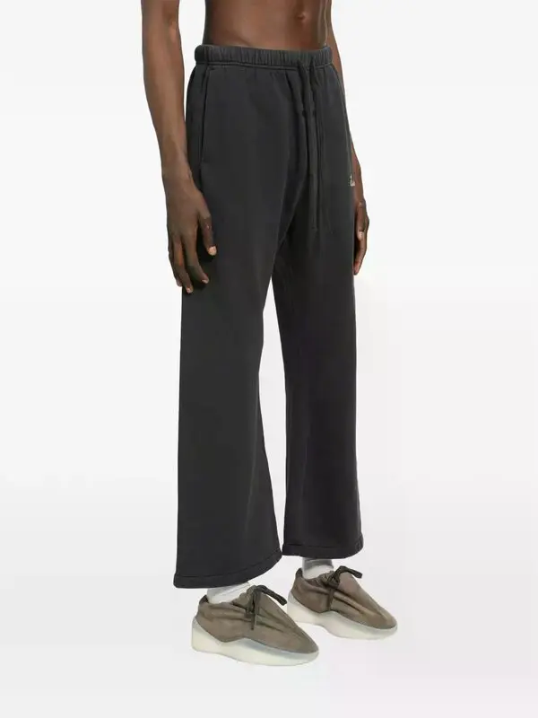 Fear Of God Flare Logo-print Drawstring Track Pants - Black