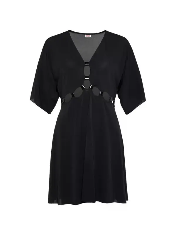 ERES Connection V-neck Cutout Dress - Black