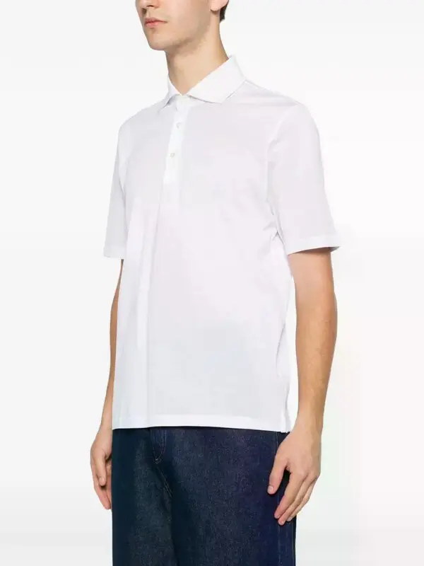 FERRANTE Short-sleeve Polo Shirt - White