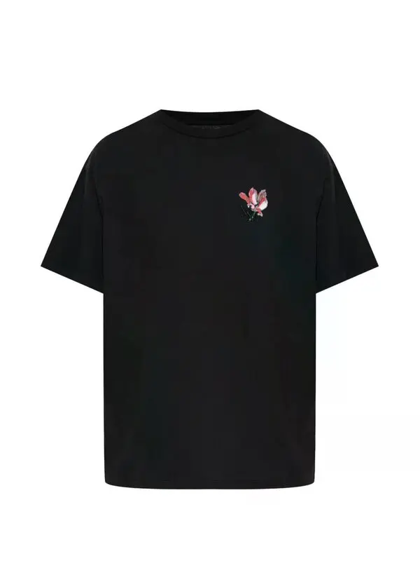 MAISON MARGIELA Floral-print T-shirt - Black