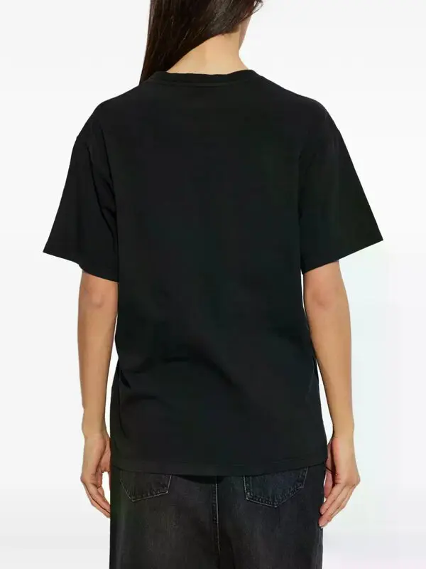 MAISON MARGIELA Floral-print T-shirt - Black