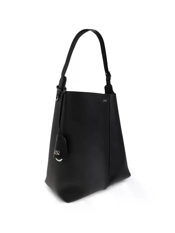 Loewe Large Bilbao Leather Bucket Bag - Black