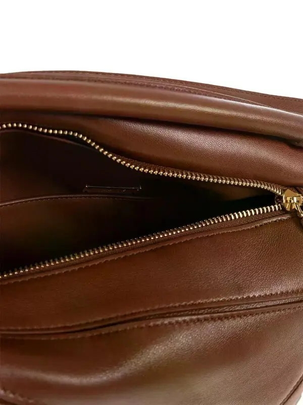 Loewe Small Puzzle Leather Tote - Brown