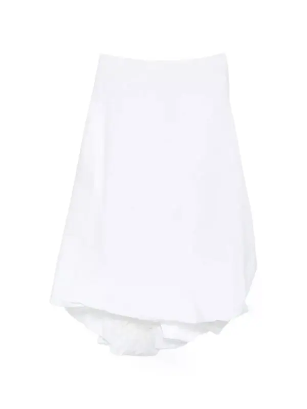 RÓHE Crinkled Balloon Skirt - White