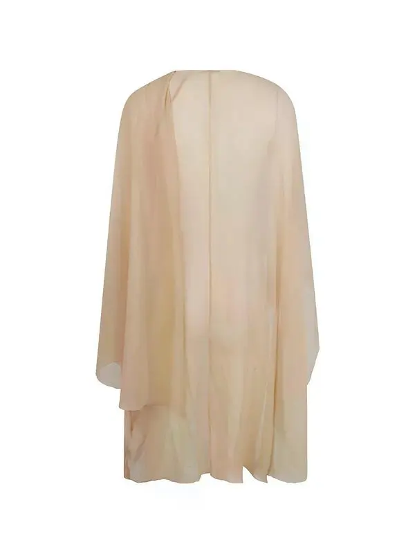 Ermanno Scervino Sheer Draped Cape - Neutrals