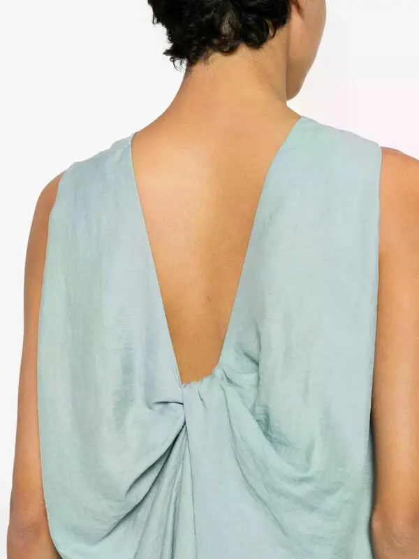 ELEH Sleeveless Flared Blouse