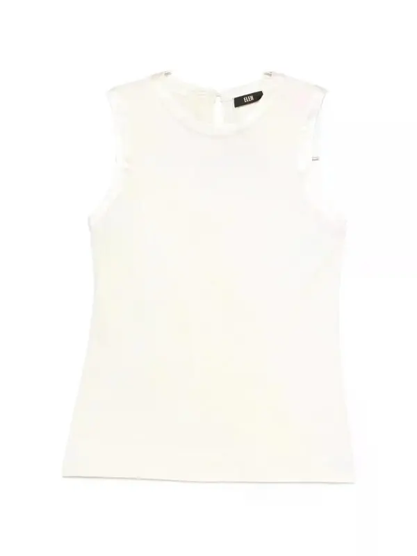 ELEH Sleeveless Crew-neck Top - Neutrals