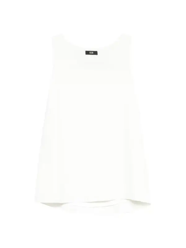 ELEH Sleeveless Blouse - White