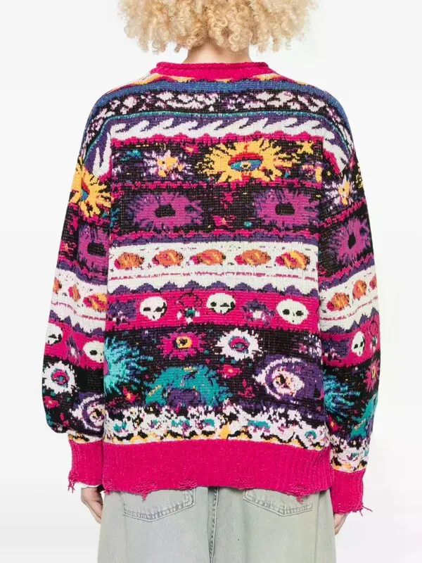 R13 Jacquard Patterned Sweater
