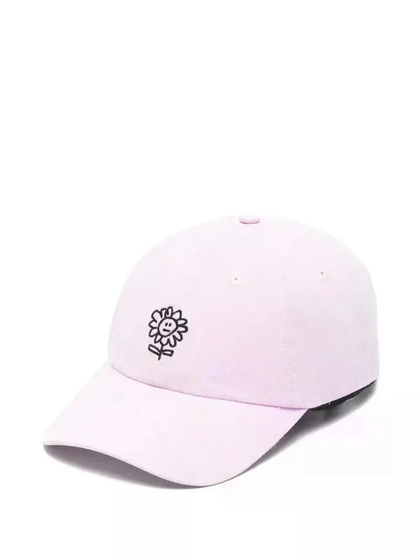 SUNFLOWER Flower-embroidered Baseball Cap - Purple