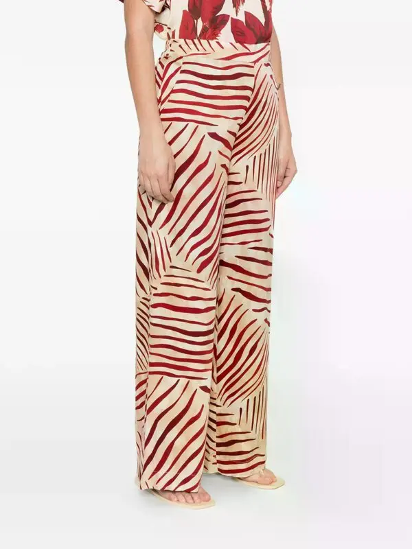 CLIPS Abstract-print Palazzo Pants