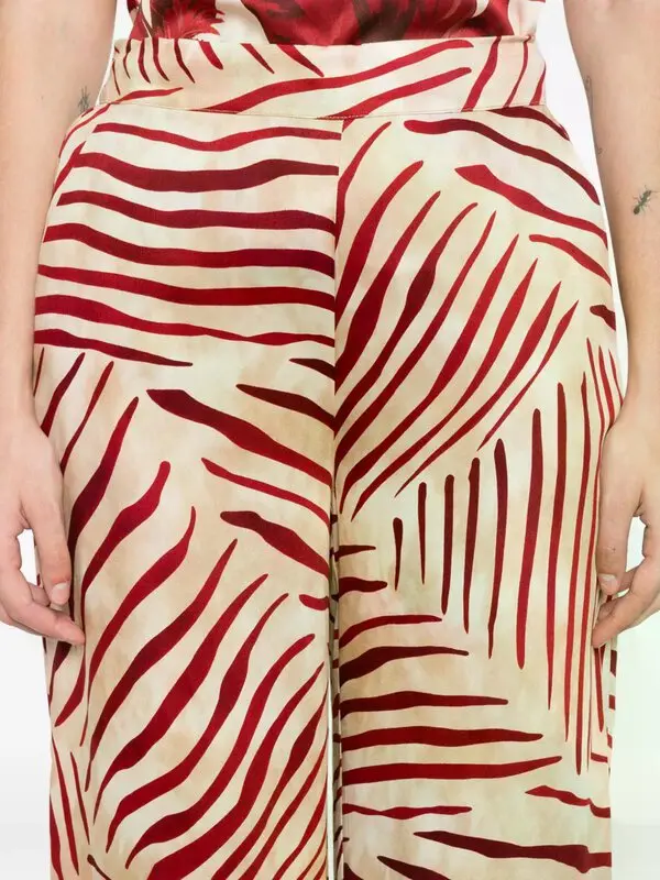 CLIPS Abstract-print Palazzo Pants