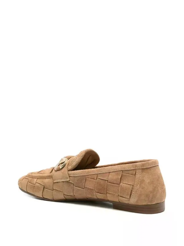 SERGIO MORETTI FIRENZE Woven Suede Loafers