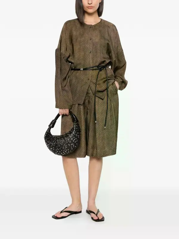 UMA WANG Tate Geometric-pattern Shirt