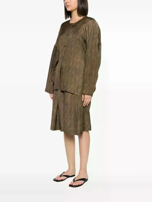UMA WANG Tate Geometric-pattern Shirt