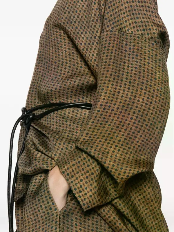 UMA WANG Tate Geometric-pattern Shirt