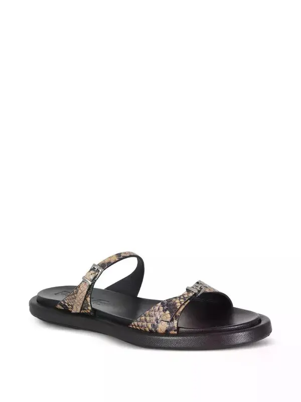 POEVE Laila Snakeskin-effect Sandals