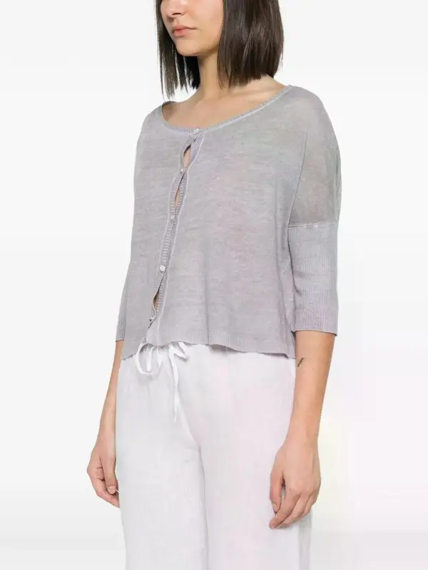 Avant Toi Fine-knit Button-up Cardigan