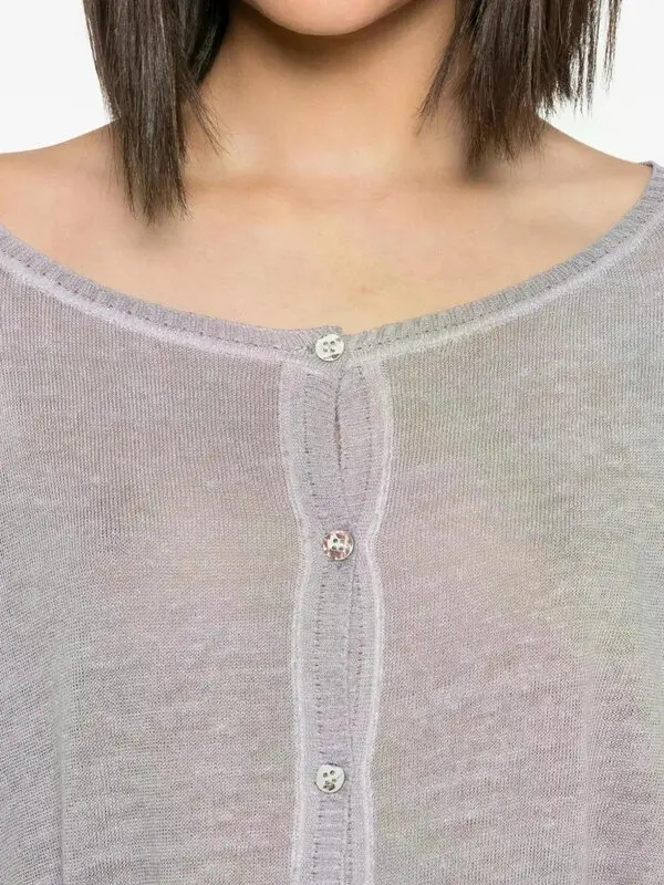 Avant Toi Fine-knit Button-up Cardigan