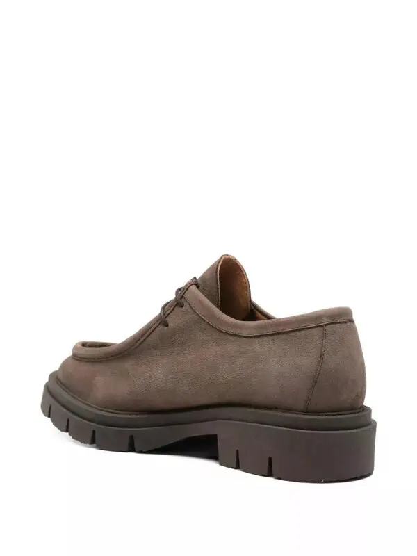 SERGIO MORETTI FIRENZE Lace-up Ridged-sole Loafers