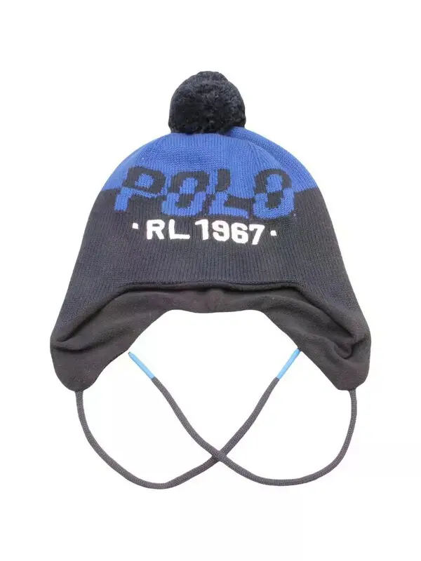 Polo Ralph Lauren Pom-pom Earflap Beanie - Grey