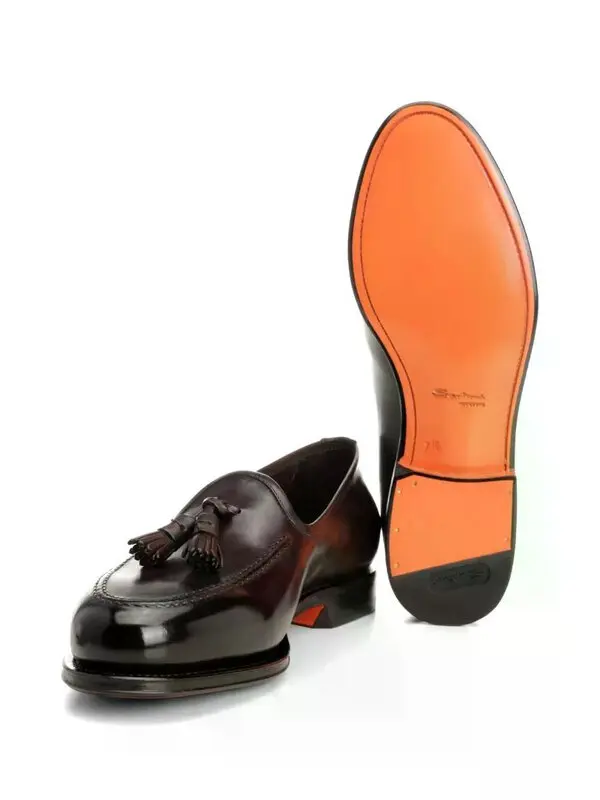 Santoni Andrew Leather Loafers