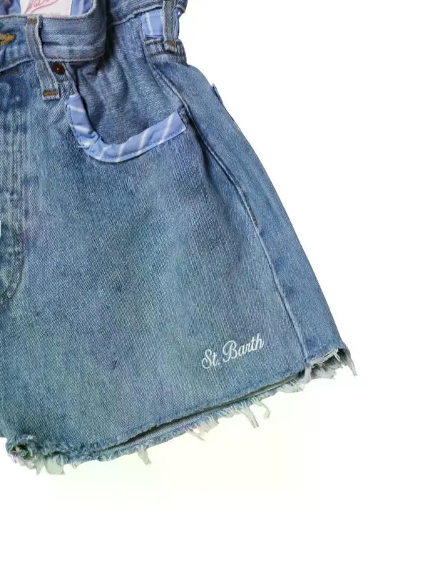 MC2 SAINT BARTH Frayed-hem Denim Shorts