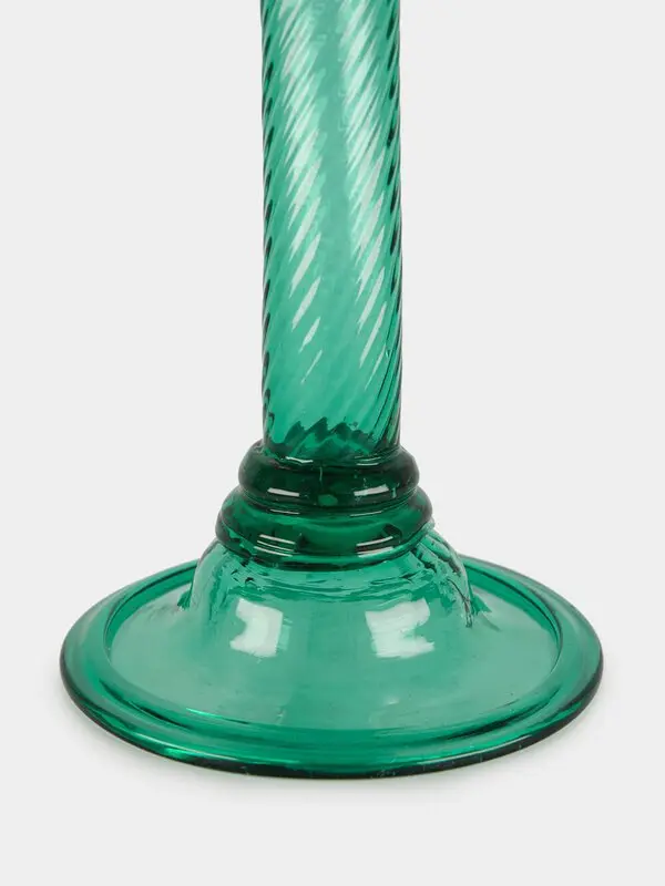 GORDIOLA Palm Tree Glass Candelabra