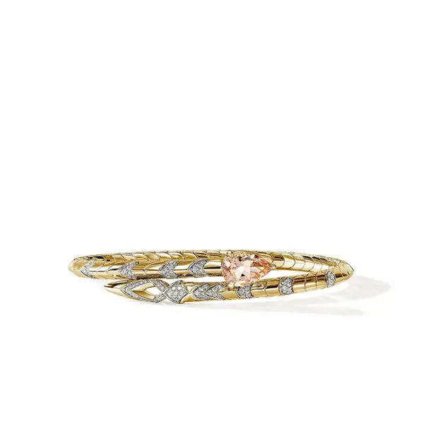 John Hardy Artisan Series Naga Flex Cuff - White Diamond
