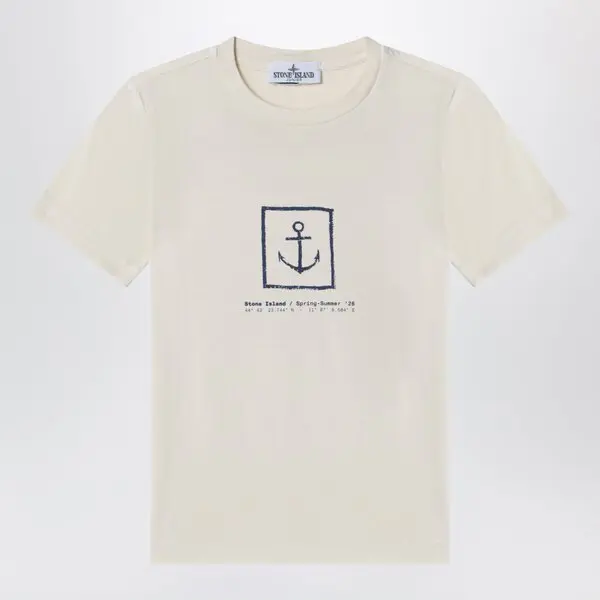 Stone Island T-shirt With Logo Print - White
