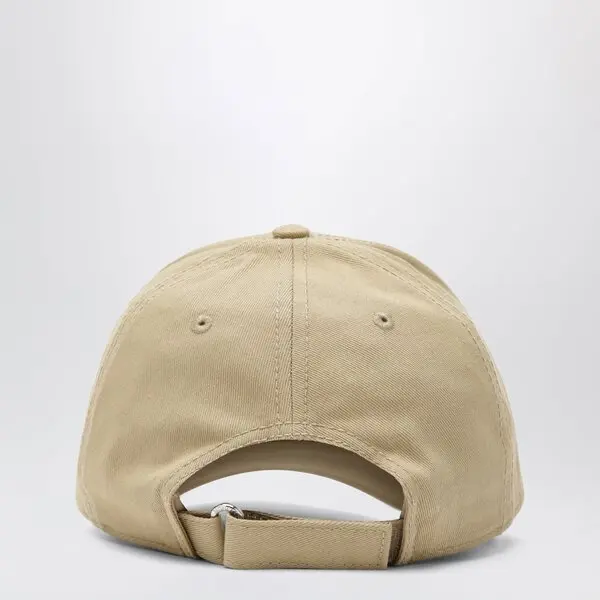 Moncler Baseball Cap With Logo Patch - Beige