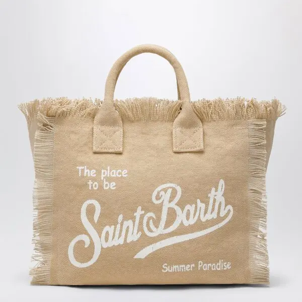 MC2 SAINT BARTH Colette Cotton Tote - Beige