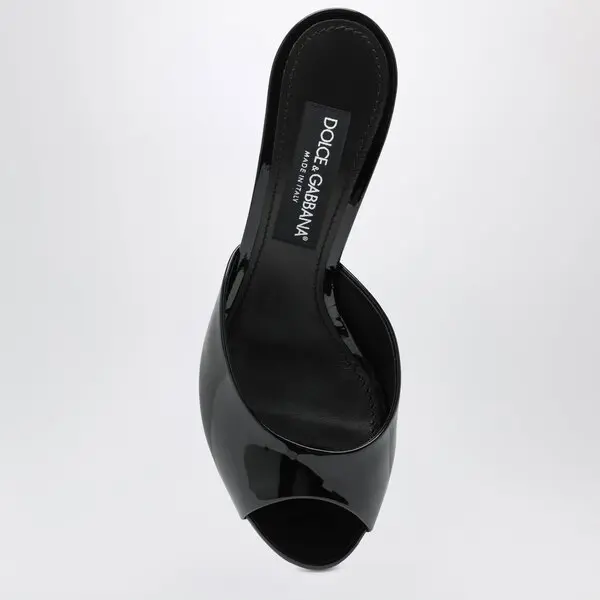 Dolce & Gabbana Keira Patent Mules - Black