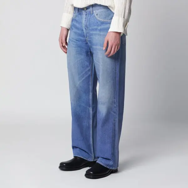 Our Legacy Third Cut Jeans In Digital Aurora Print - Blue