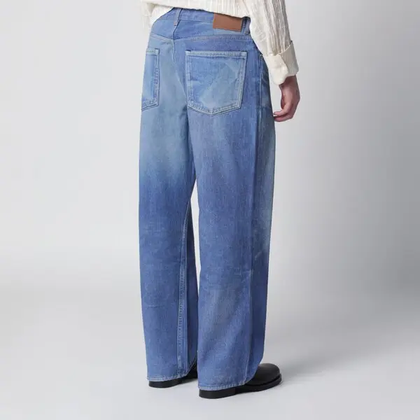 Our Legacy Third Cut Jeans In Digital Aurora Print - Blue