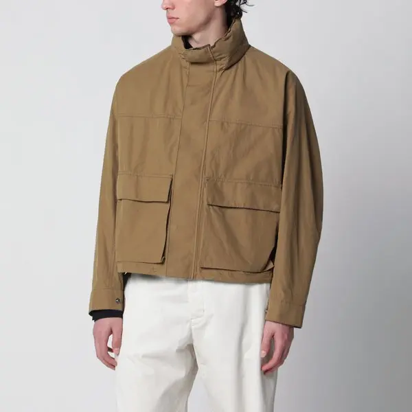 LEMAIRE Short Hooded Cotton Parka - Brown