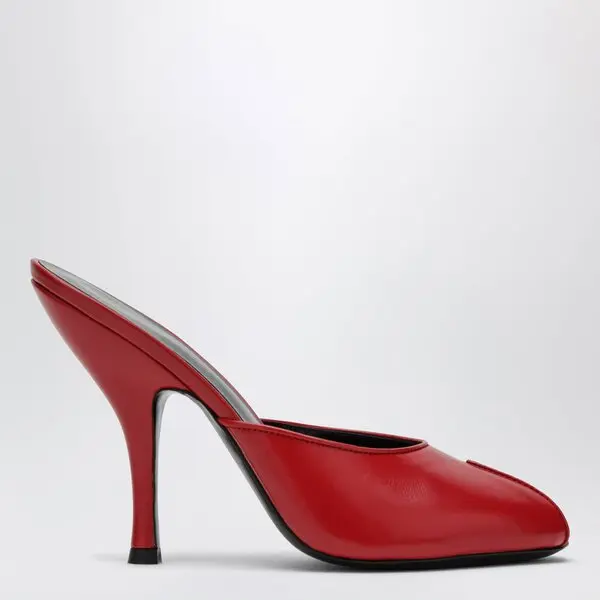 JUDE Leather Date Mule - Red
