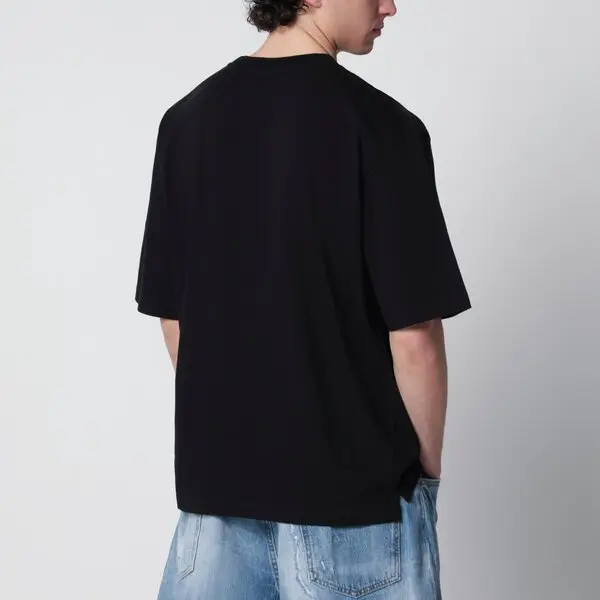 Dsquared2 Rebel Tags Loose-fit Cotton T-shirt - Black