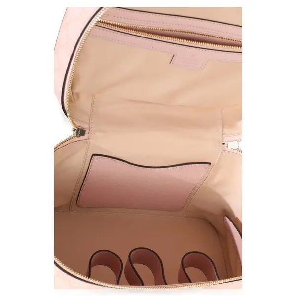 Gucci Gg Supreme Monogram Savoy Vanity Case - Pink