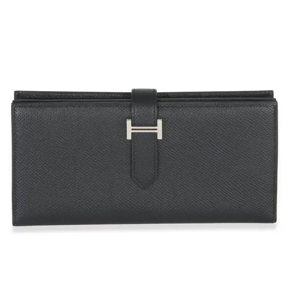 Hermès Epsom Bearn Wallet Phw - Black