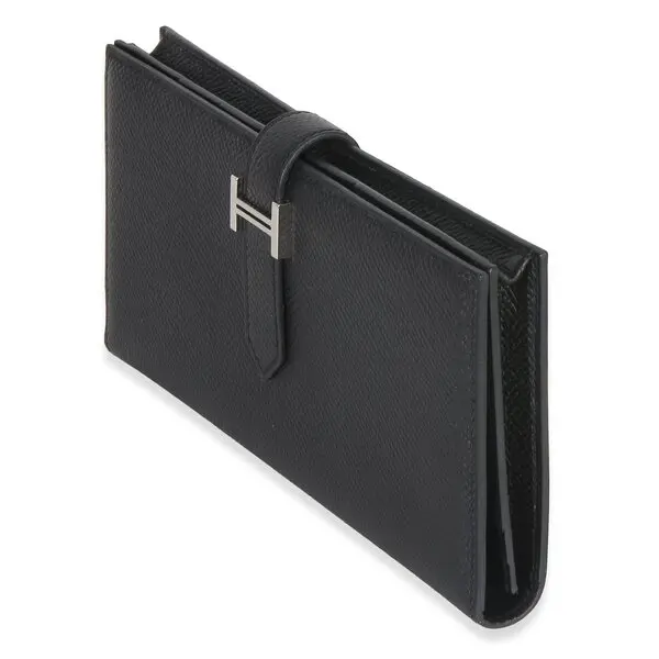 Hermès Epsom Bearn Wallet Phw - Black
