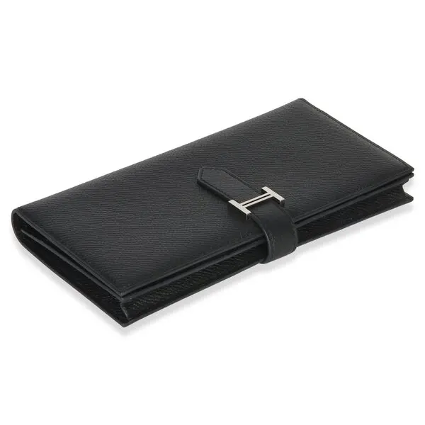 Hermès Epsom Bearn Wallet Phw - Black