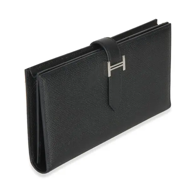 Hermès Epsom Bearn Wallet Phw - Black