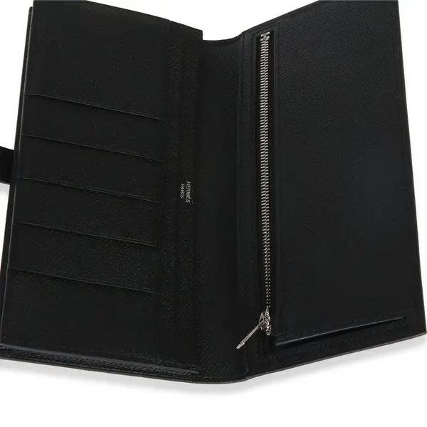 Hermès Epsom Bearn Wallet Phw - Black