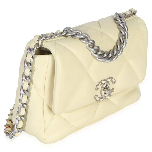Chanel Light Quilted Lambskin 19 Flap Bag