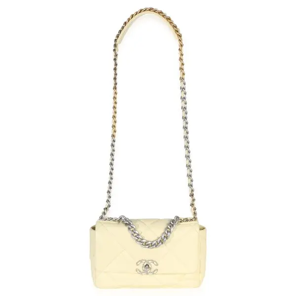 Chanel Light Quilted Lambskin 19 Flap Bag