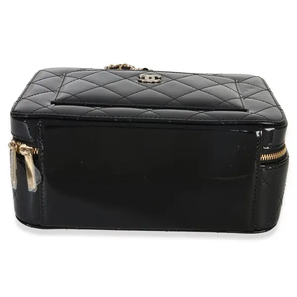 Chanel Quilted Top Handle Vanity With Chain